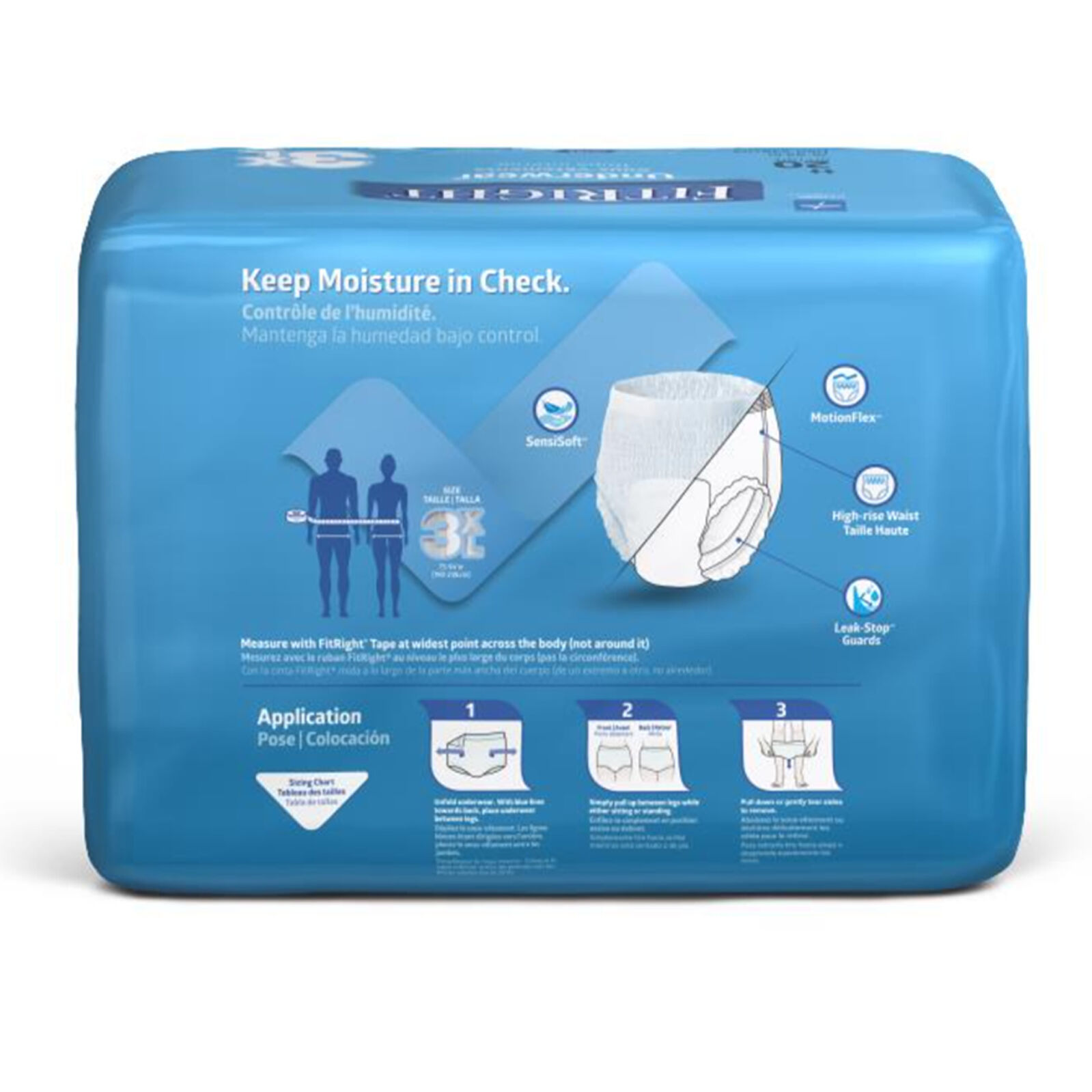 Medline FitRight Bariatric Underwear (3XL l 20PK)