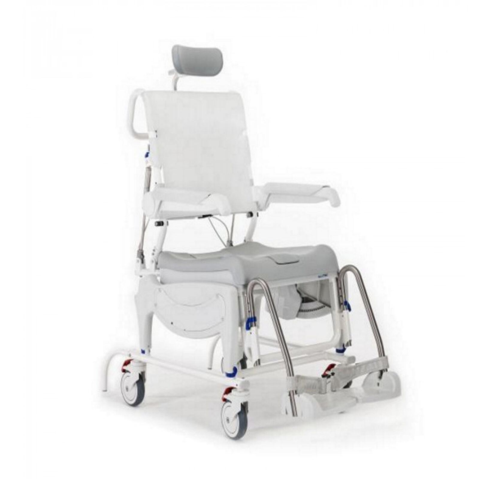 EX-HIRE Aquatec Ocean Dual VIP Ergo Tilt + Recline Commode (150kg)